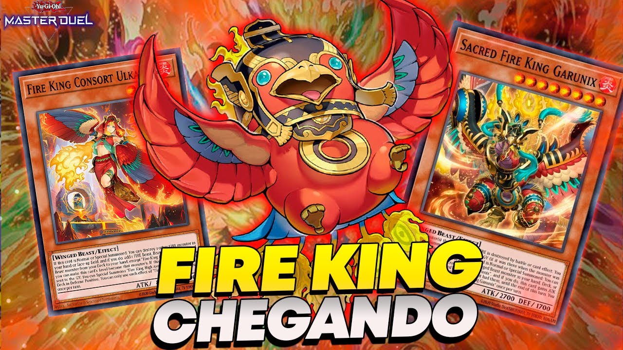 FIRE KING!! NOVOS REIS DE FOGO CHEGANDO NO MASTER DUEL! - YouTube