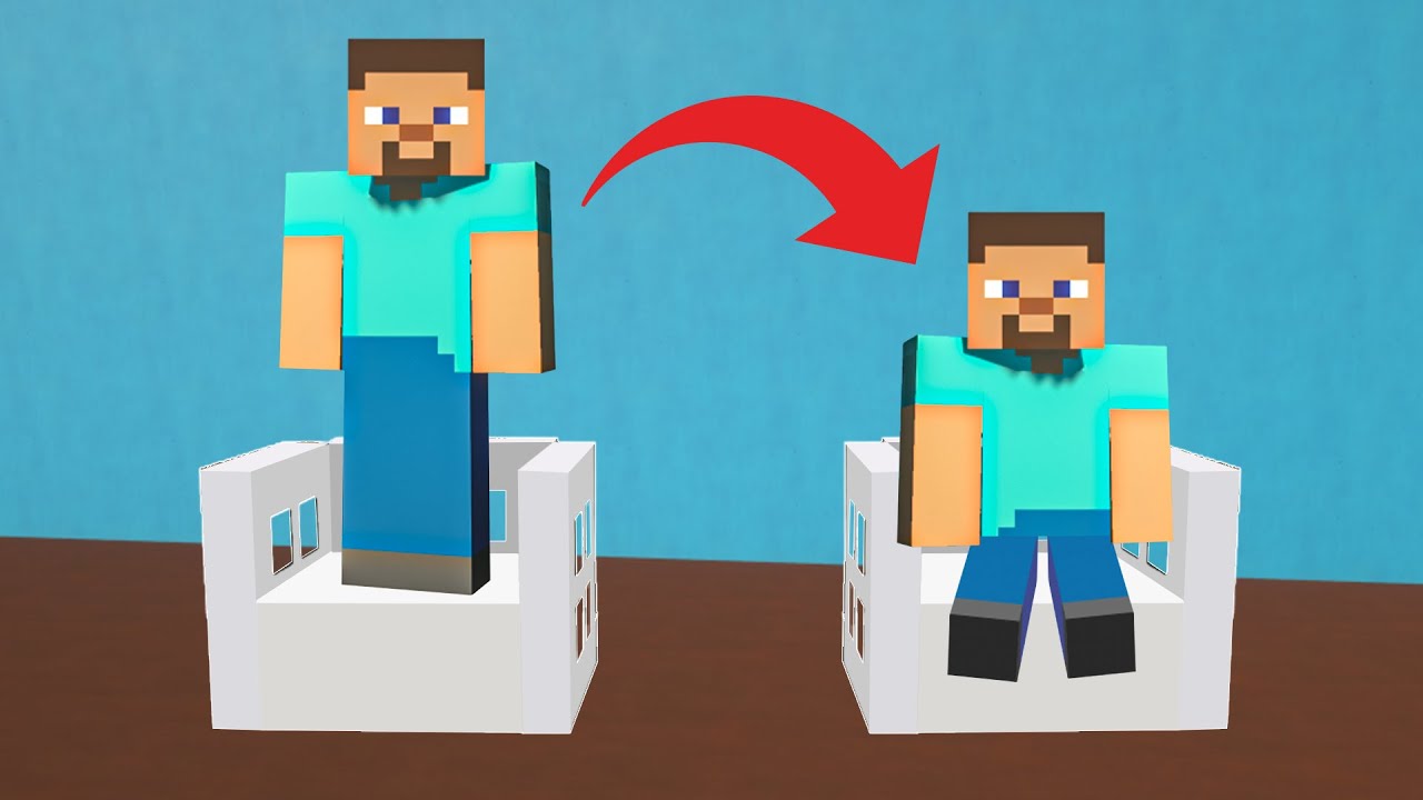 Sittable Chair in Minecraft | Working Chair Tutorial - YouTube