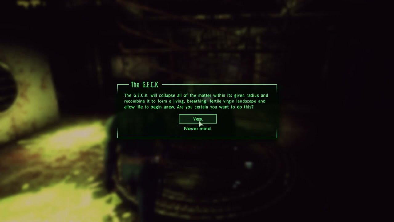 What Happens if You Activate the G.E.C.K. ? - YouTube