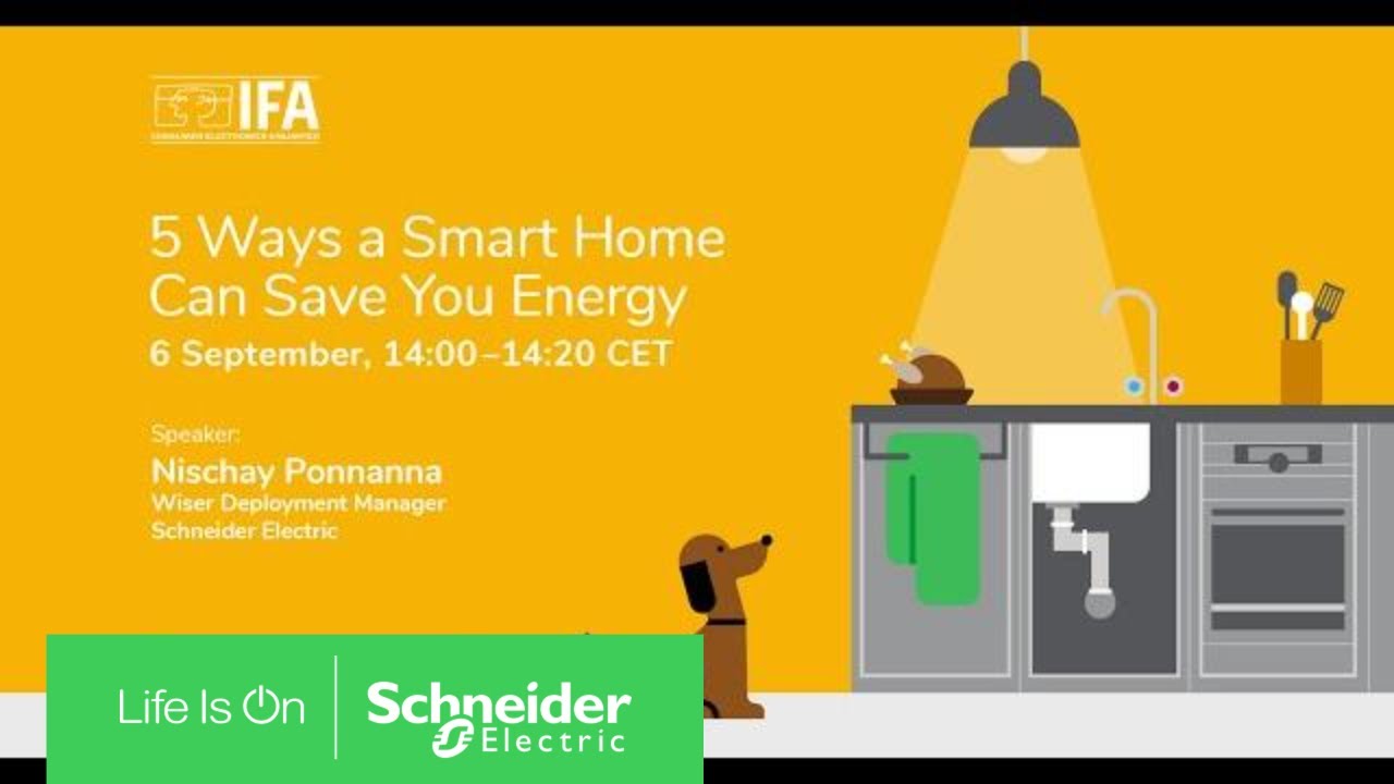 Five Ways a Smart Home Can Save You Energy | Schneider Electric - YouTube