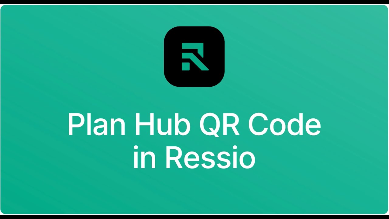 Plan Hub QR Code in Ressio - YouTube