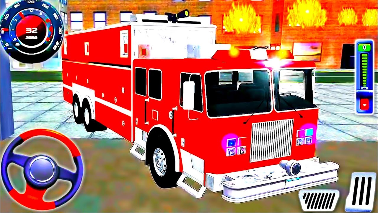fire engine simulator android gameplay 2023 #tarikgame - YouTube