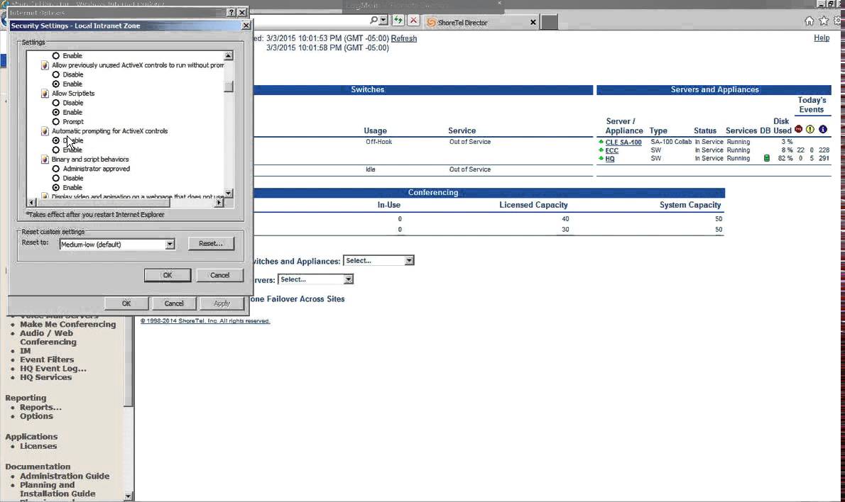 ShoreTel Training | Director ActiveX Prompting - YouTube