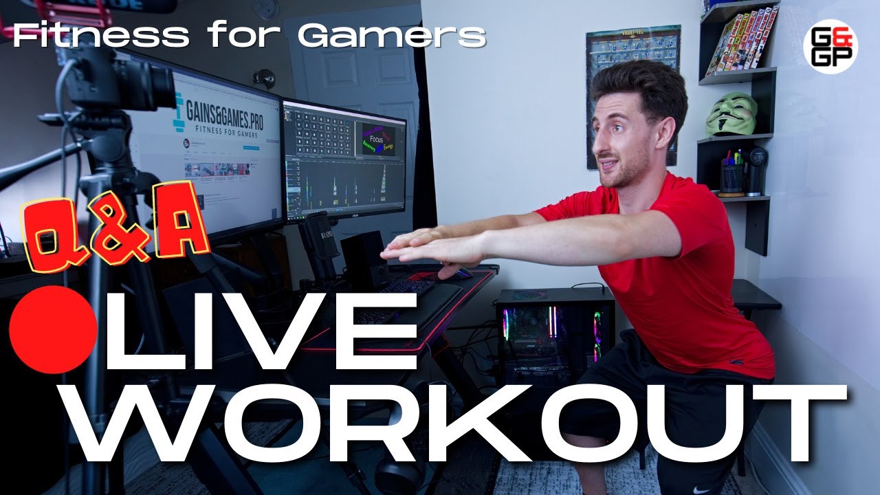🏋LIVE - At Home Workout for Gamers - Health, Exercise, & Nutrition Q&A ...