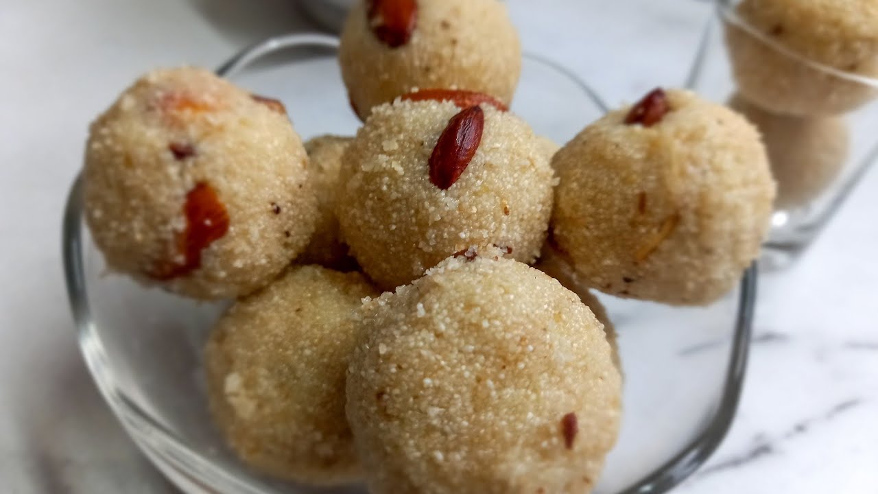 Rava Laddu| Perfect Moist Rava Laddu| Semolina Sweet | Sooji Sweet ...