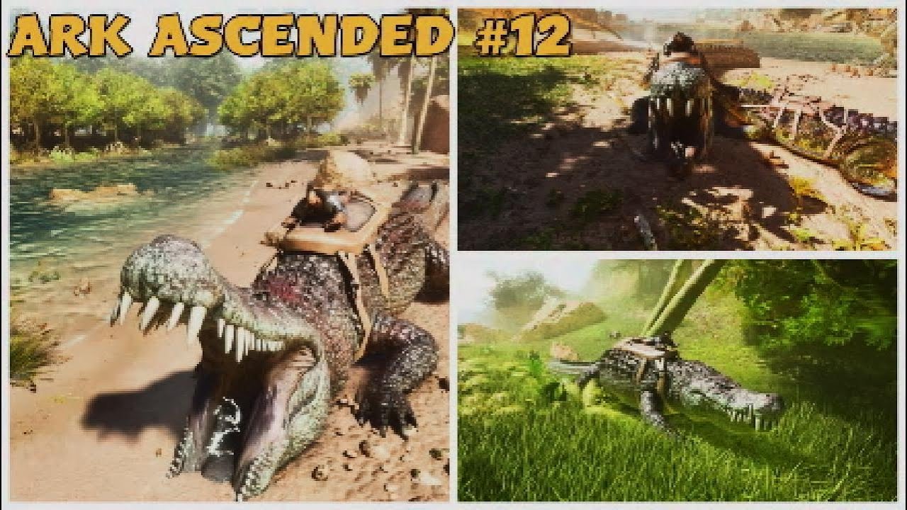Taming del deinosuchus il re della palude ARK ASCENDED #12 - YouTube