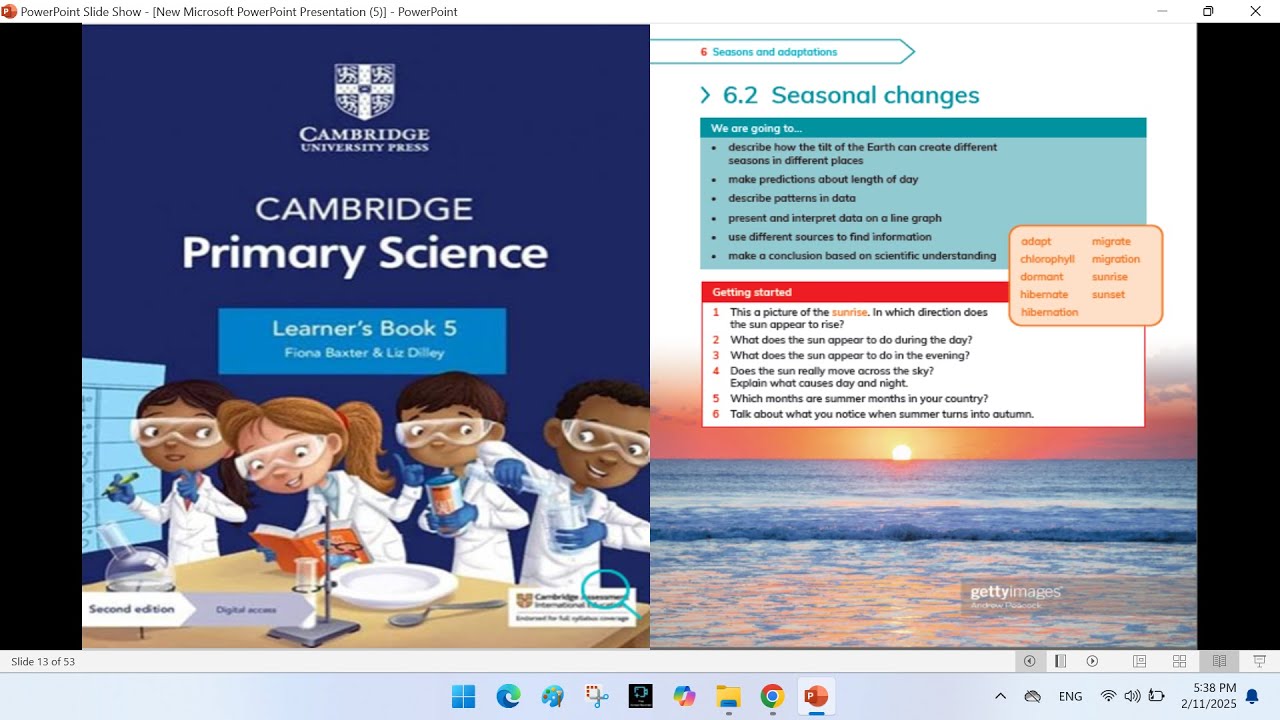 6.2 Seasonal Changes | Cambridge Primary Science Learner’s Book 5 ...