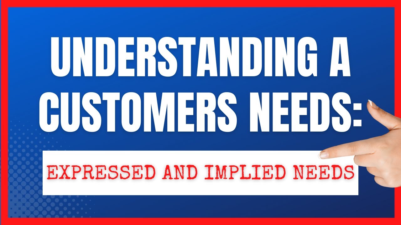 Understanding a prospects needs expressed and implied needs #sales # ...