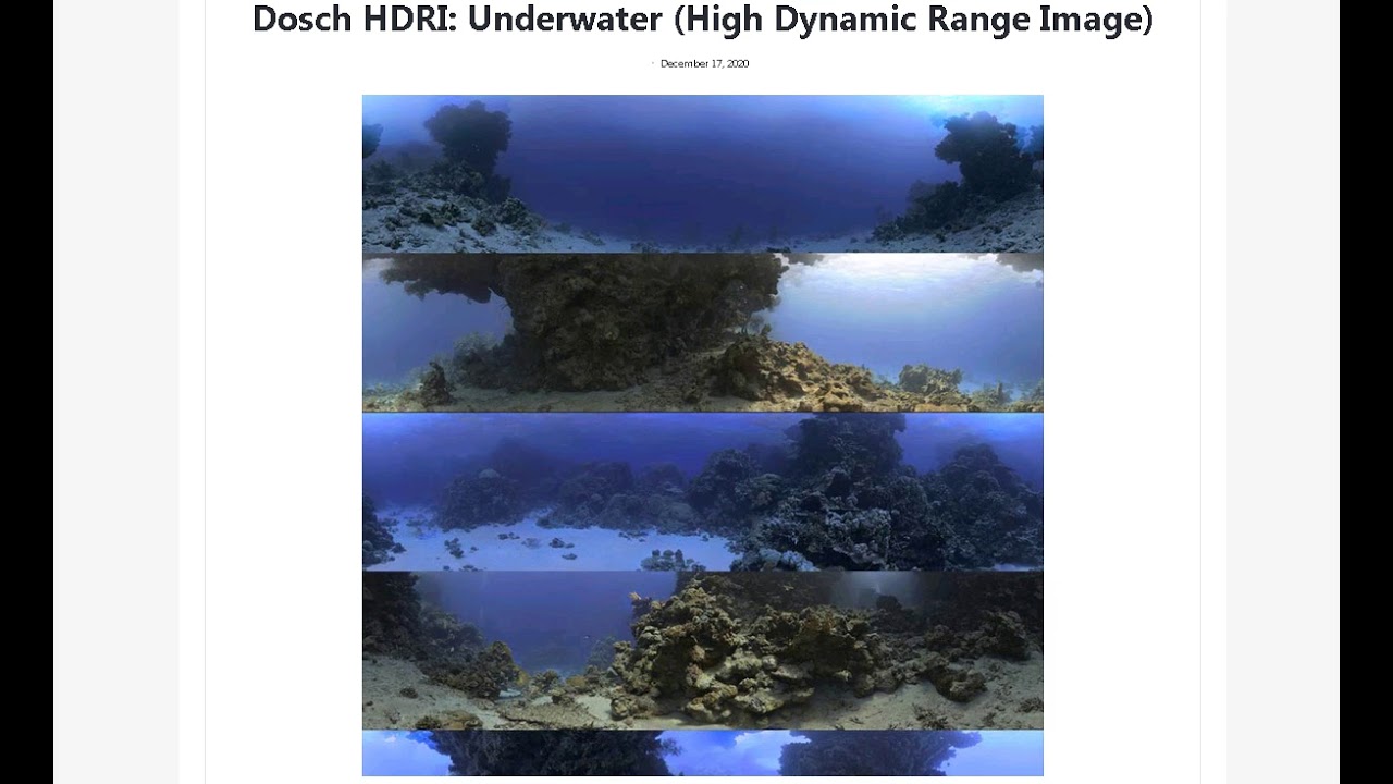 Underwater Hdri Dry Visit Virtual Underwater Visit IMARECulture On