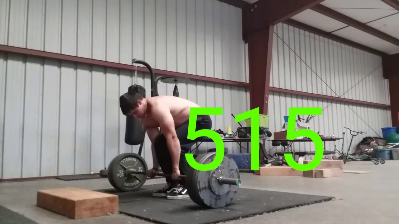 550 lb conventional deadlift - YouTube