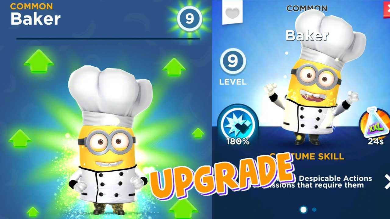 Minion Rush Baker minion Upgrade Level 9 gameplay walkthrough android ...