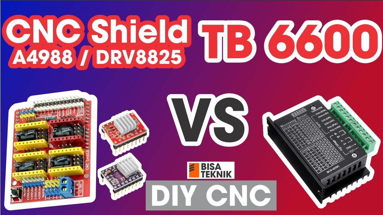 CNC Shield (A4988/DRV8825) VS TB6600!!! - YouTube