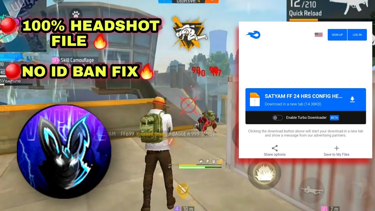 🔥Auto headshot config file free fire aimbot+aimlock | Headshot config ...