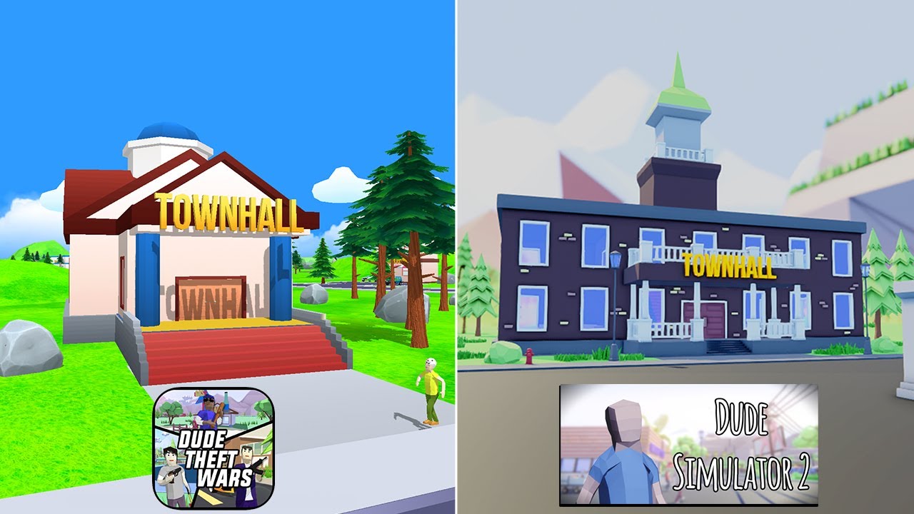 Dude Theft Wars vs Dude Simulator 2 Full Comparison !!! 🤔🤔🤔 - YouTube