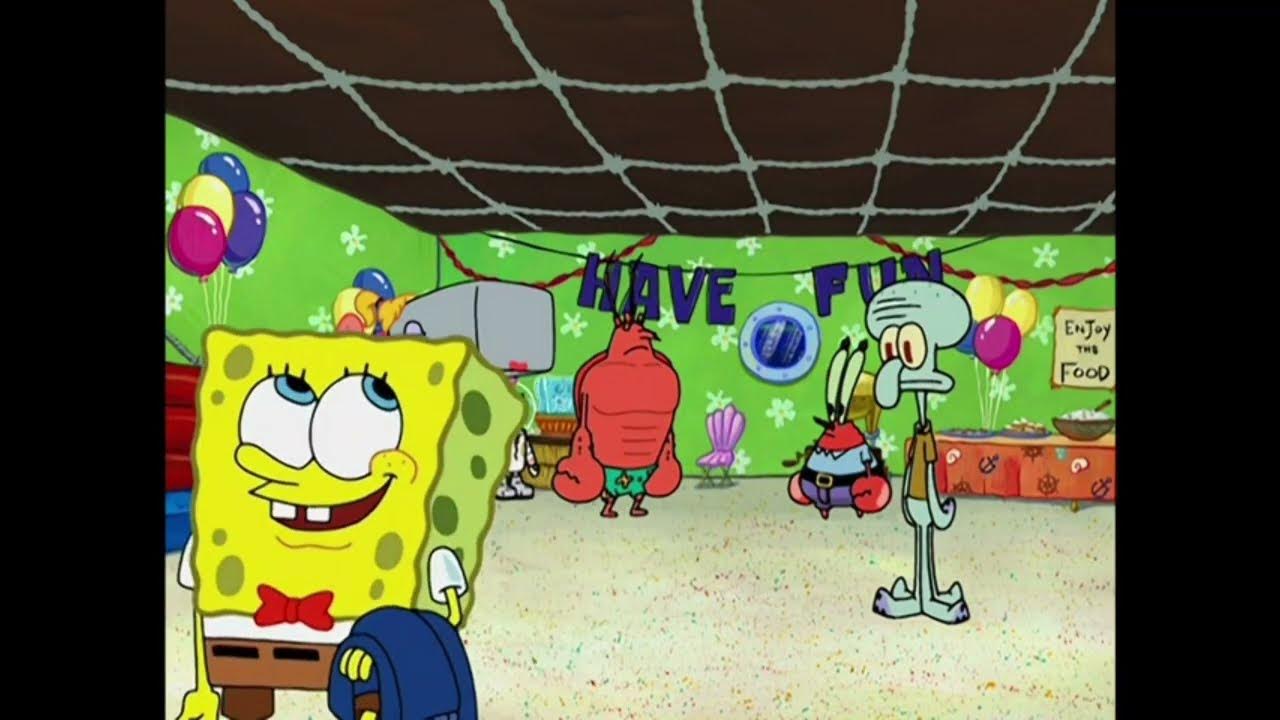 Spongebob Squarepants House Party Deleted Scene 2002 Usacanada Youtube
