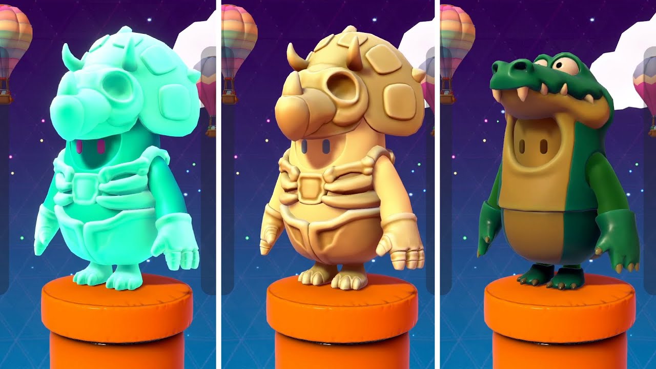 Fall Guys #347 *Tricera-Bones, Fossil Topsy, & Crocodile* (PC)(No ...