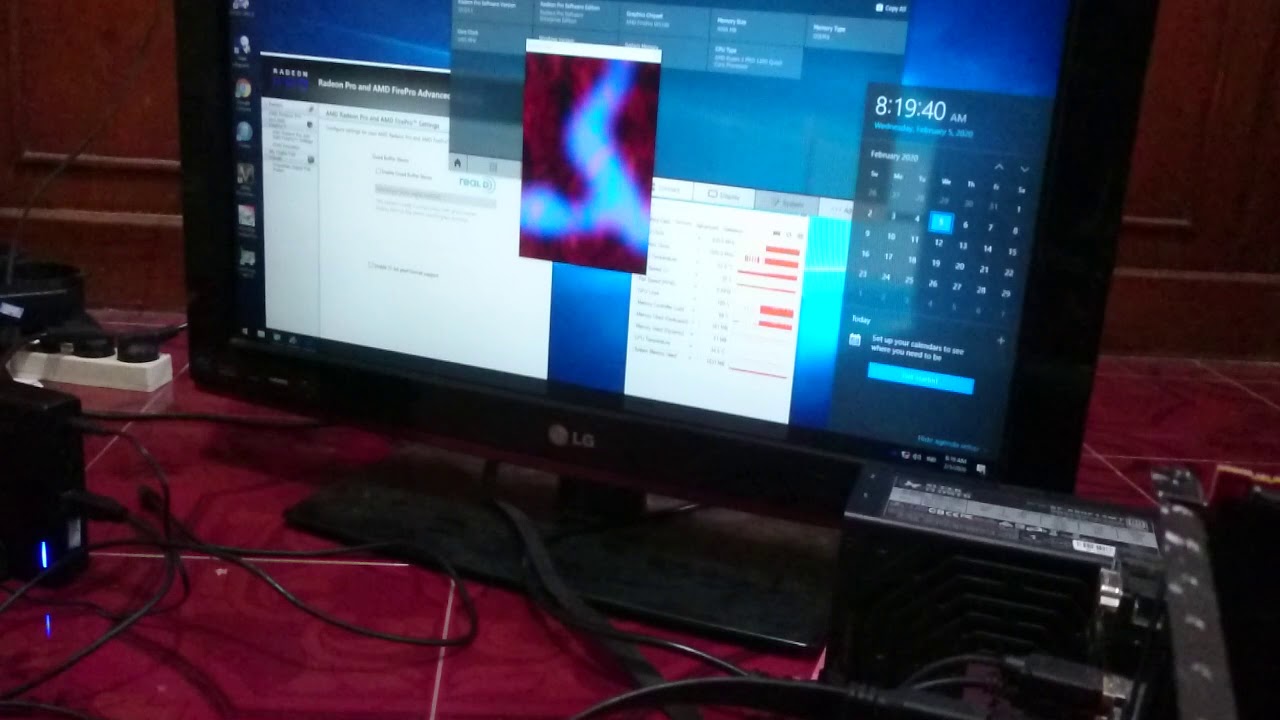 Firepro w5100 running test - YouTube