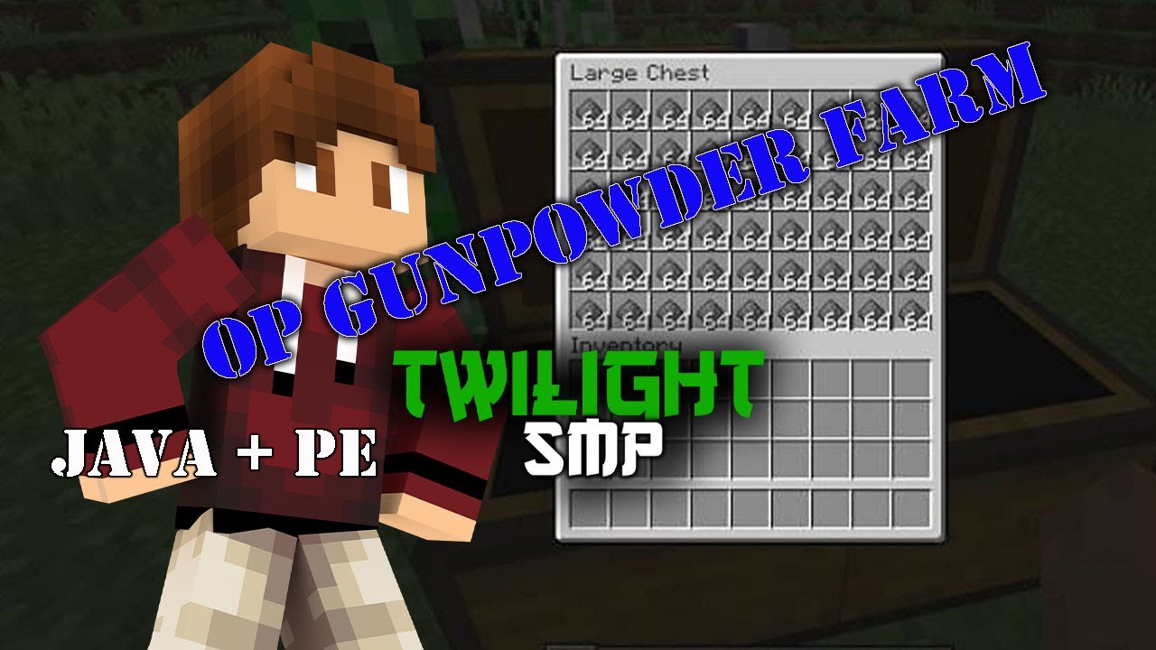Making The Gunpowder Farm | Minecraft Public SMP (Java + Bedrock ...