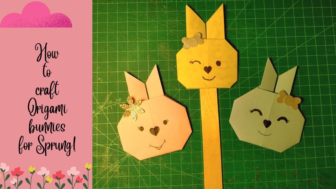 How to create Origami bunnies for Spring - YouTube