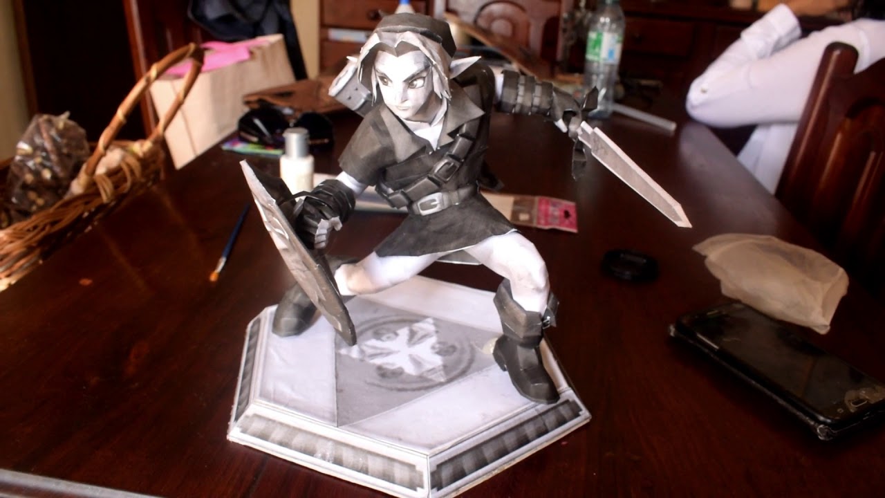Papercraft- LINK The legend of Zelda Ocarina of time_ Link Adulto Stop ...