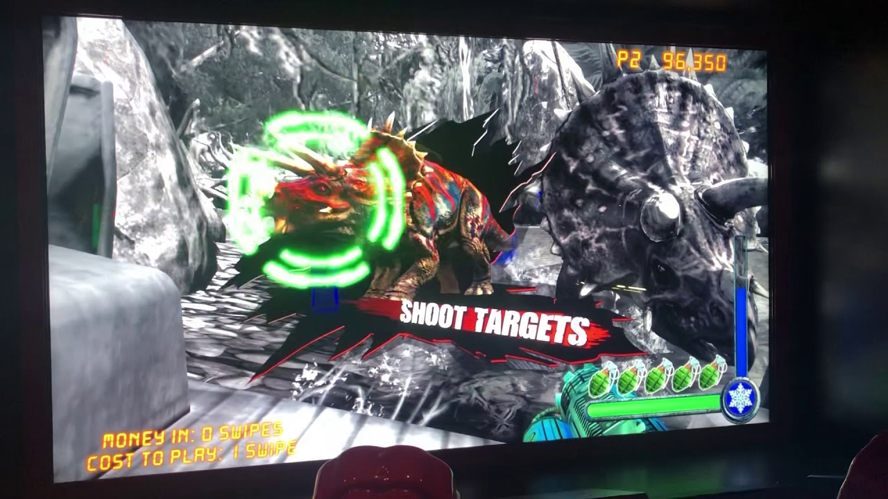 Tricera Takedown-Jurassic Park Arcade - YouTube