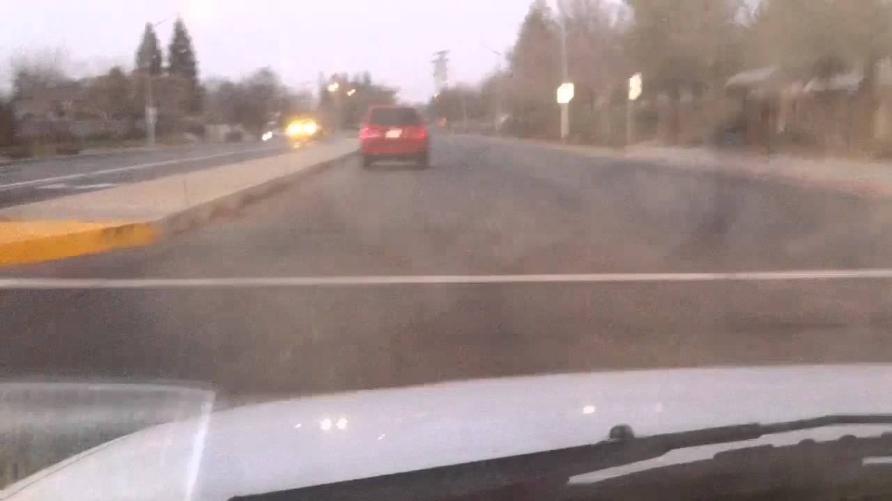 Car dropping by - YouTube