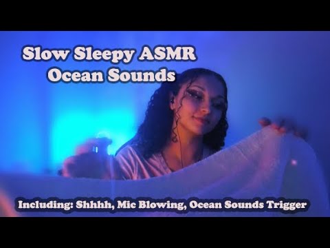 ASMR Cozy Whispering, Shhh, Ocean Sounds, Mic Blowing - YouTube