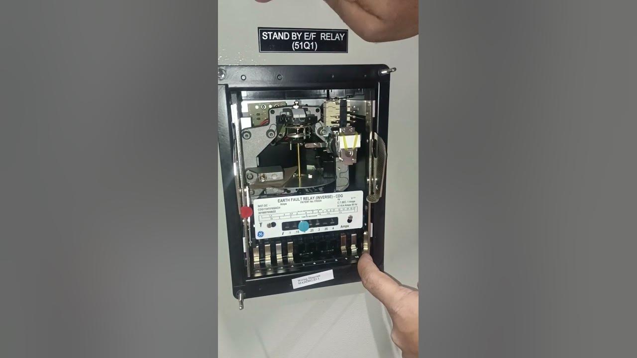 GE Drawout type Stand by Earth Fault Relay 51G #shorts #ge #trendingshorts #alstom #earthfault # ...
