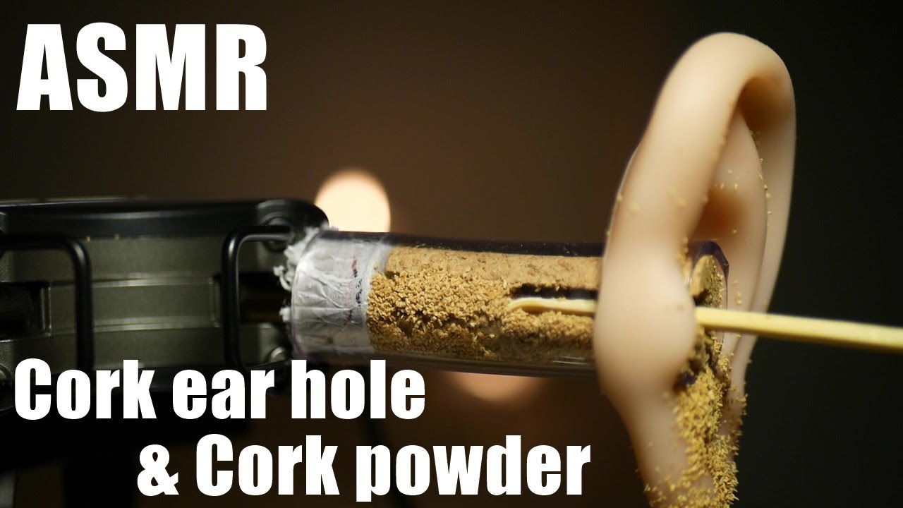 【ASMR】コルク好きに贈る💕コルクづくし耳かき😊Ear cleaning with cork ear holes and cork ...