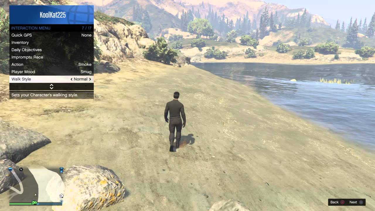 GTA 5 ALL WALK STYLES (PS4) - YouTube