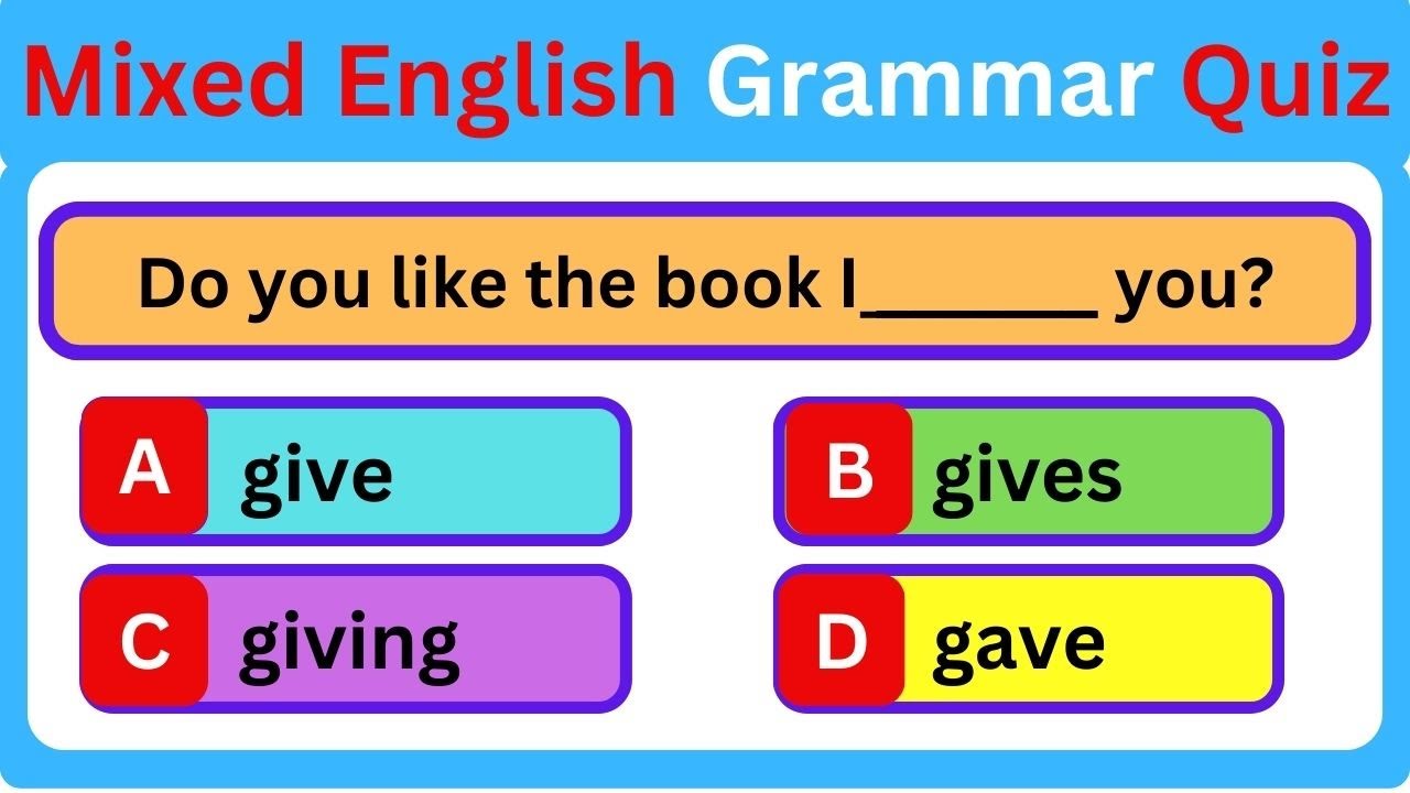 Ultimate English Grammar Quiz | English Grammar Questions And Answers ...