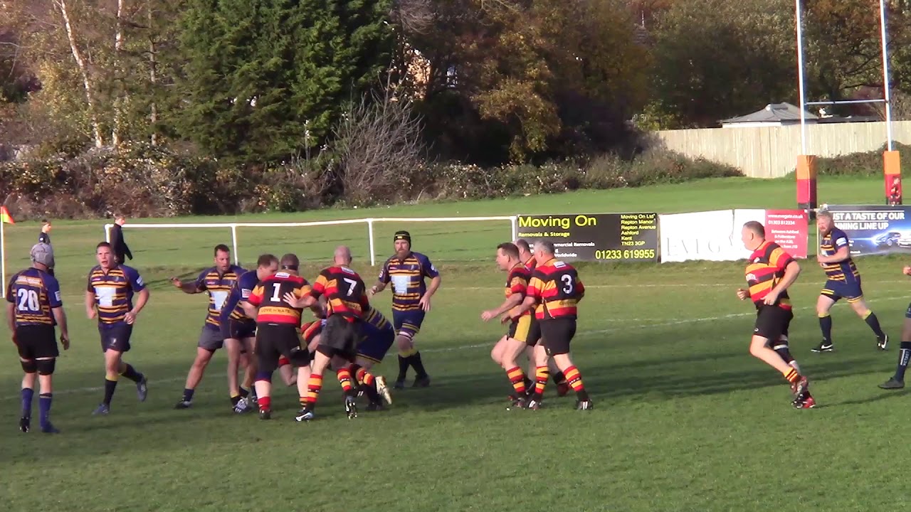 Ashford Rugby Club - Ashford Vets 5 v 36 Thanet Vets - YouTube