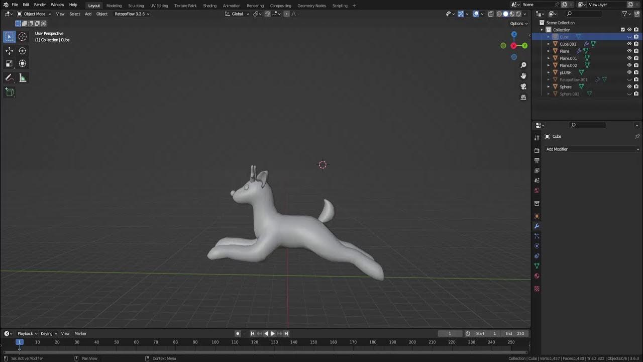 Blender Speed modeling - Unicorn Plushie! - YouTube