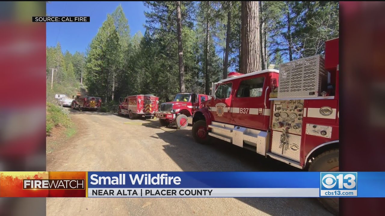 Fire Burns In Placer County - YouTube
