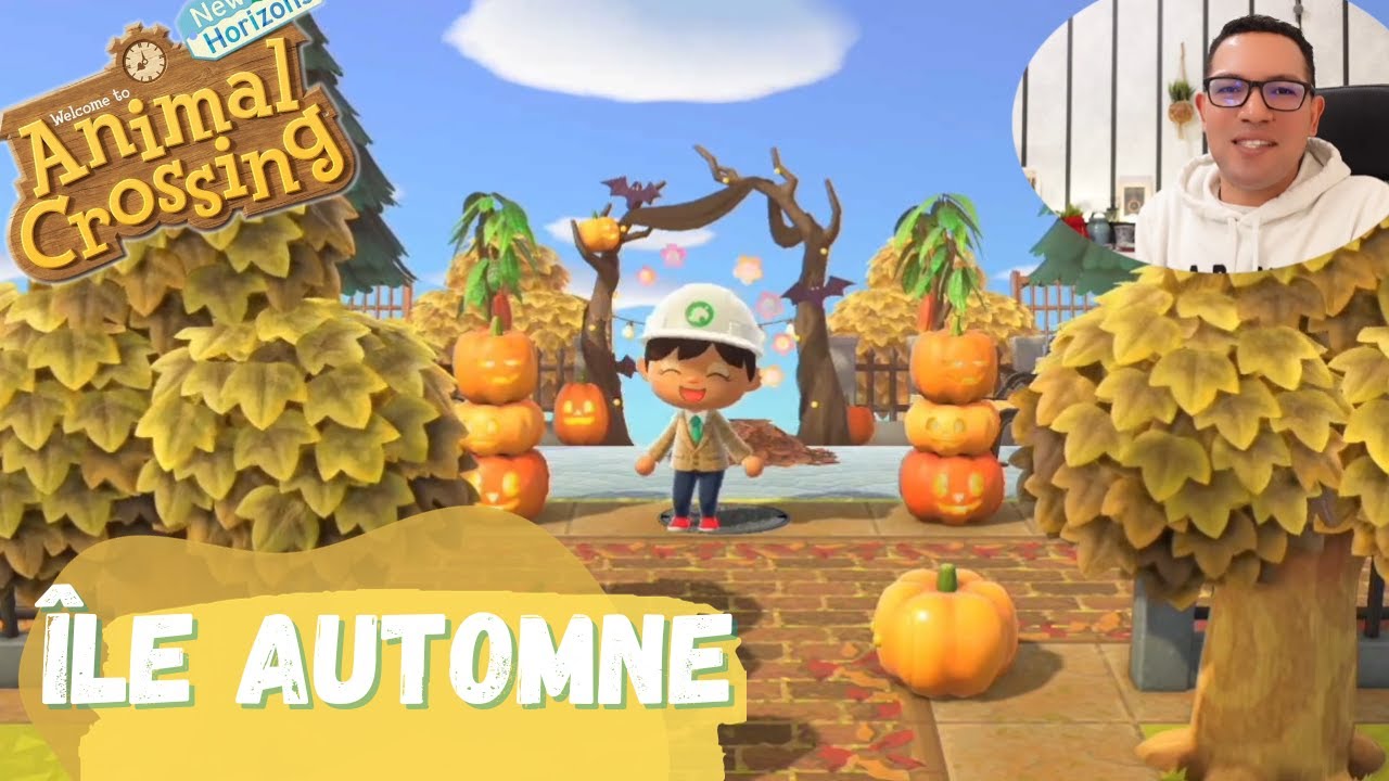ENTRÉE DE MON ÎLE AUTOMNE HALLOWEEN 🎃🍁🍂 ANIMAL CROSSING - Acnh - YouTube