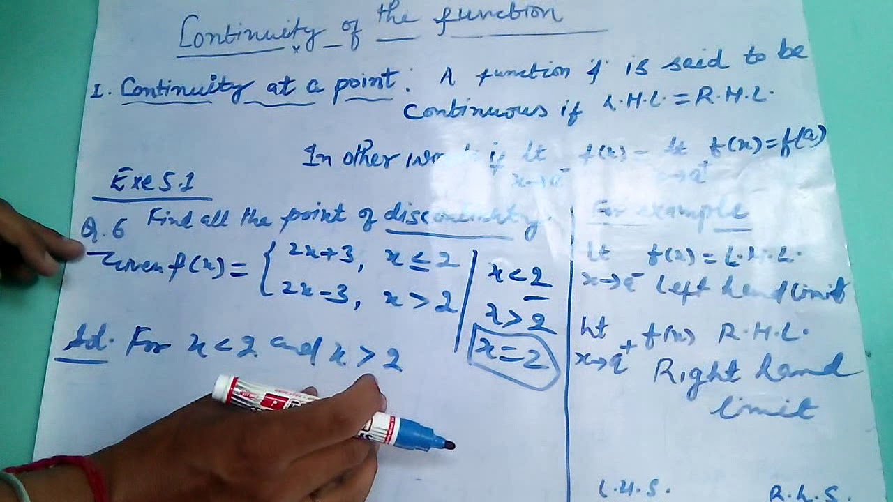 +2 maths part2 unit5 continuity left hand limit&Right hand limit very ...