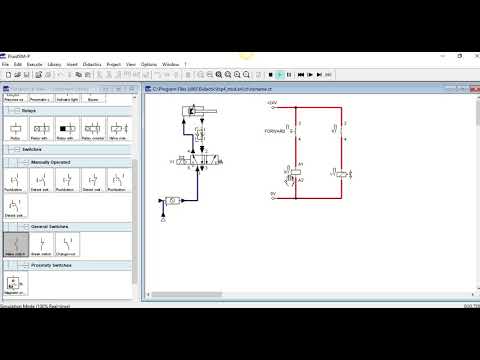 FluidSim_ElectroPneumatics - Relays & Latching - YouTube