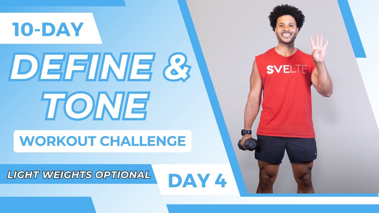 10-Day DEFINE & TONE Workout Challenge - Day 4 | Fat-Burning LEG ...