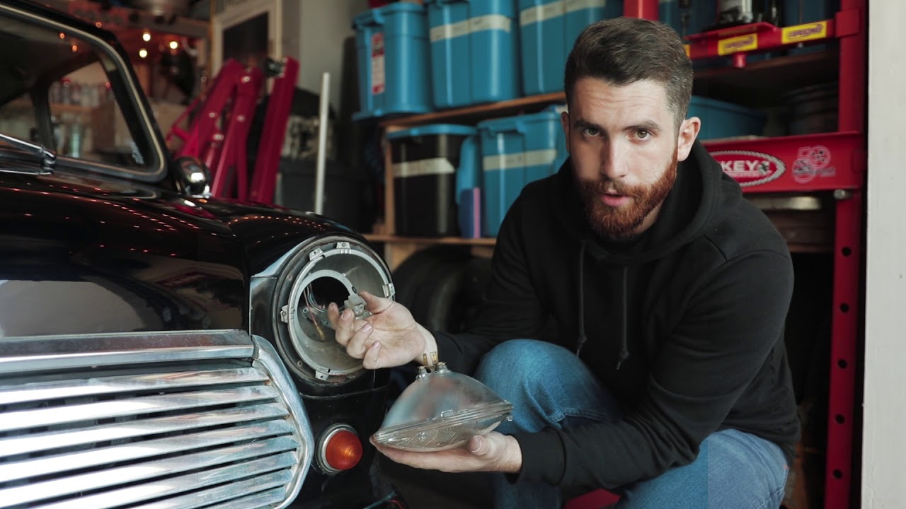 Classic Mini 101 - Headlight Replacement - YouTube