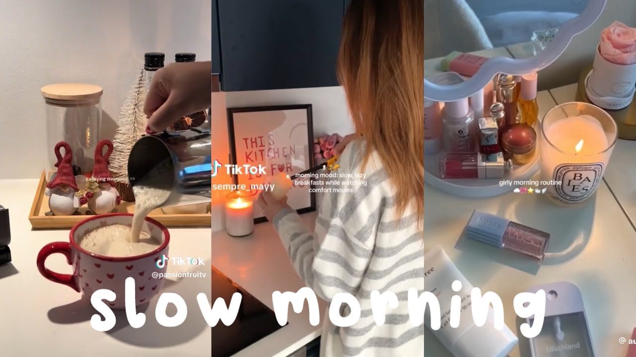 slow mornings for self care - YouTube