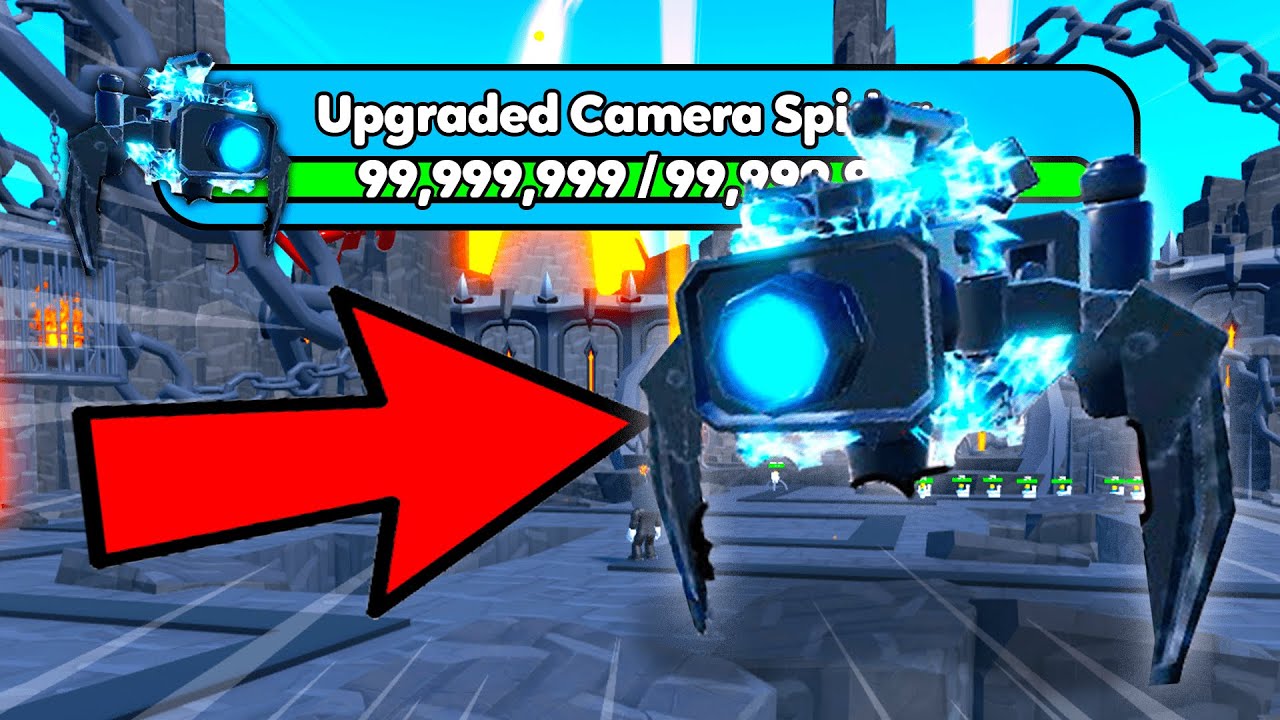 😱OMG!! 🔥 UPGRADED CAMERA SPIDER GLITCH! Toilet Tower Defence - YouTube