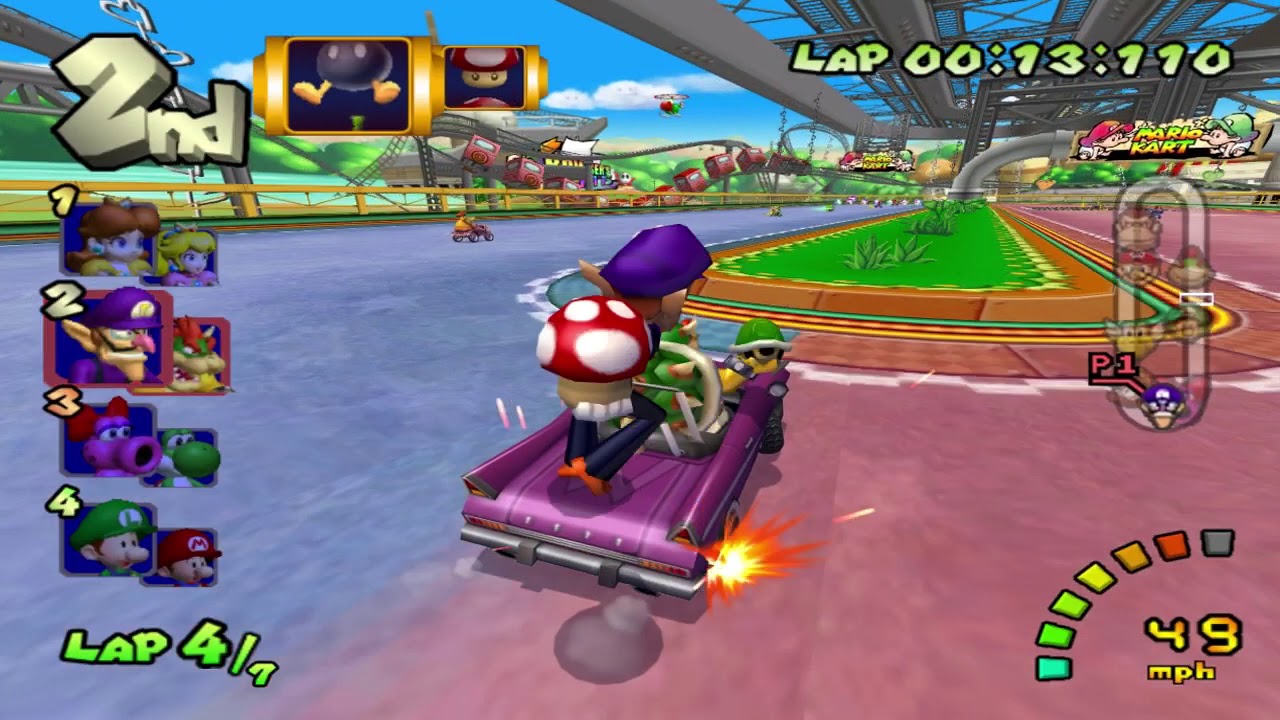 Mario Kart: Double Dash (GC) walkthrough - Baby Park - YouTube