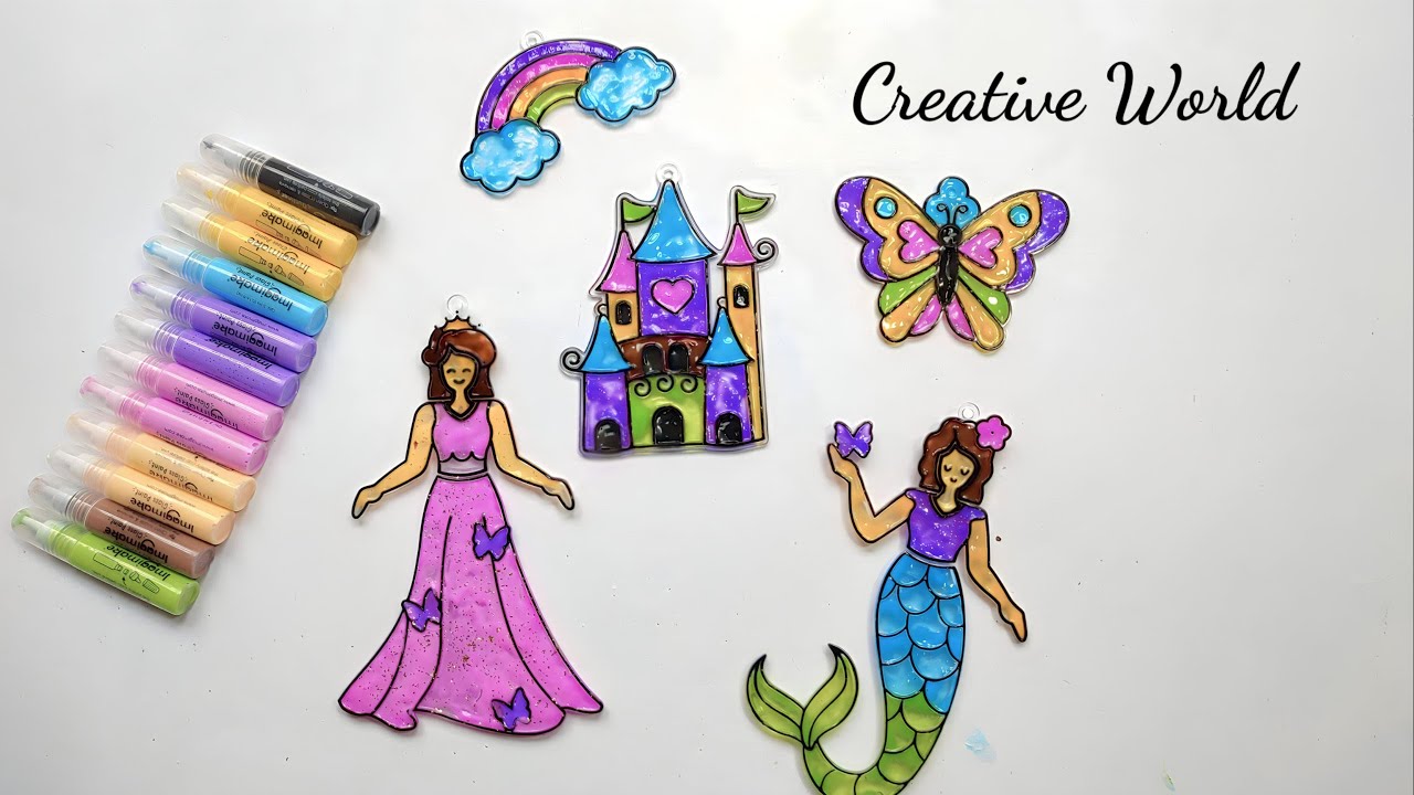 Exclusive First Look At DIY Window Art | Glass Paint DIY - YouTube