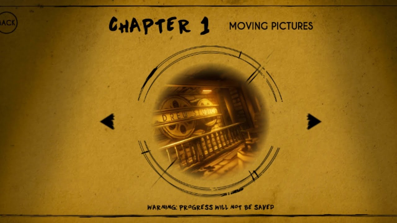 Bendy and the ink machine mobile chapter 1 moving pictures - YouTube