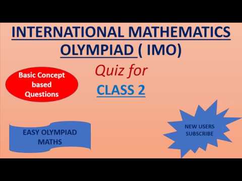 IMO QUIZ FOR CLASS 2 # OLYMPIAD MATH - YouTube