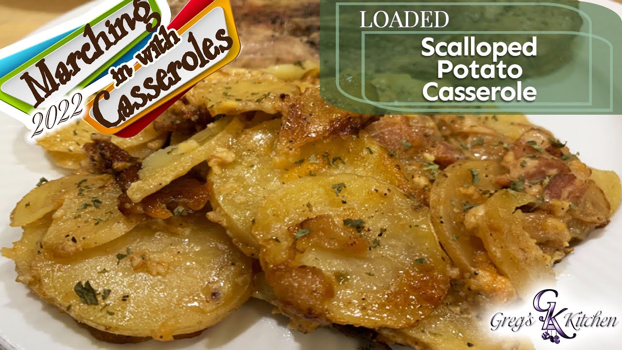 Slow Cooker Loaded Scalloped Potatoes - Marching in With Casseroles ...