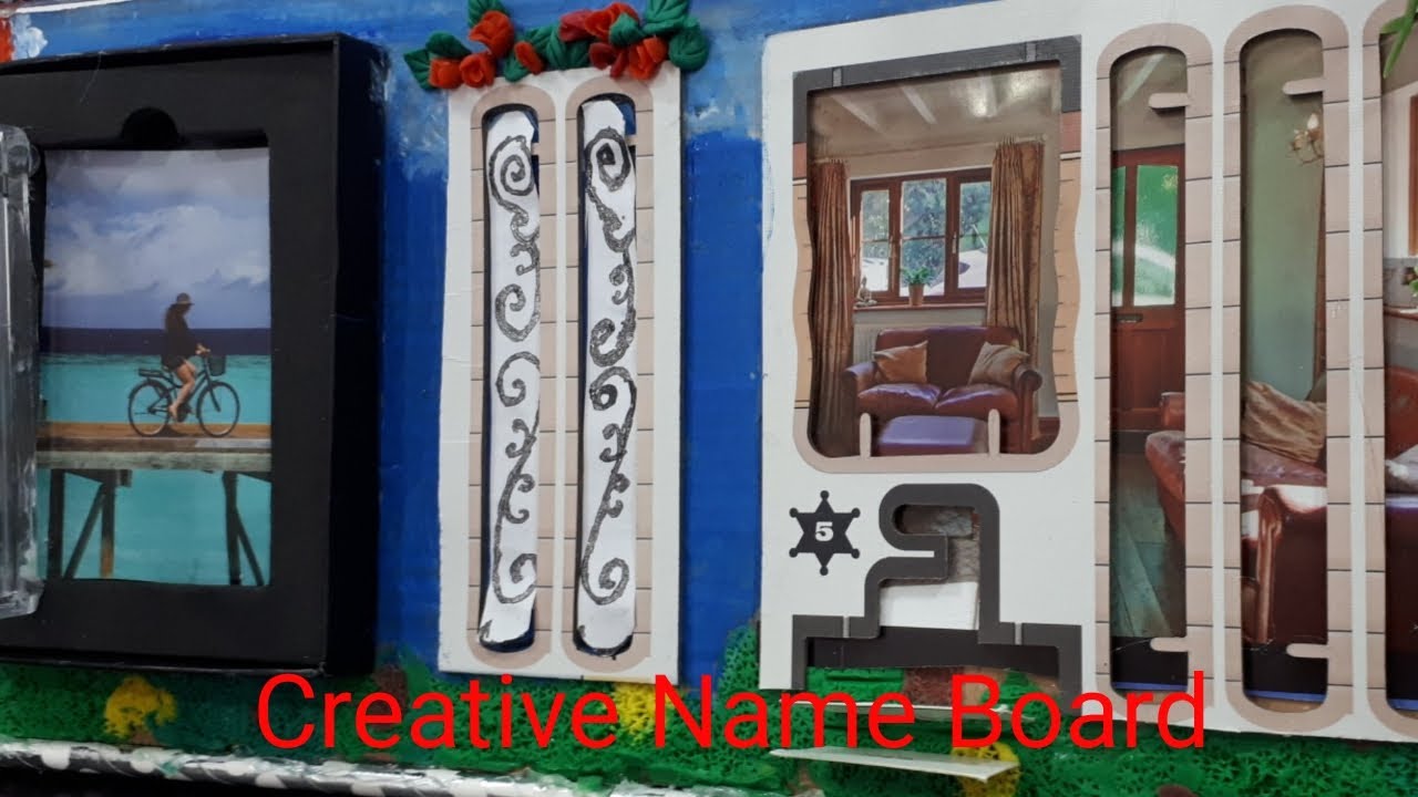 Creative name board||Name board in different style|| @mathyscreations ...