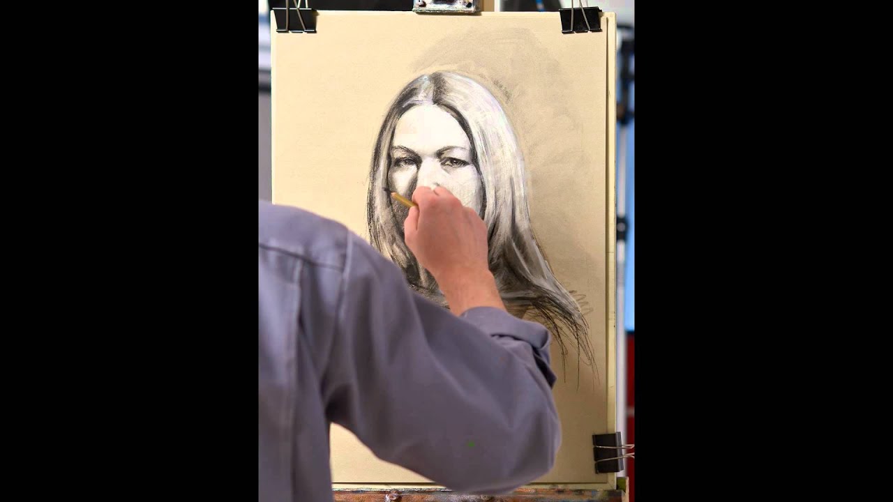 Silvia Portrait- Drawing Demonstration - YouTube