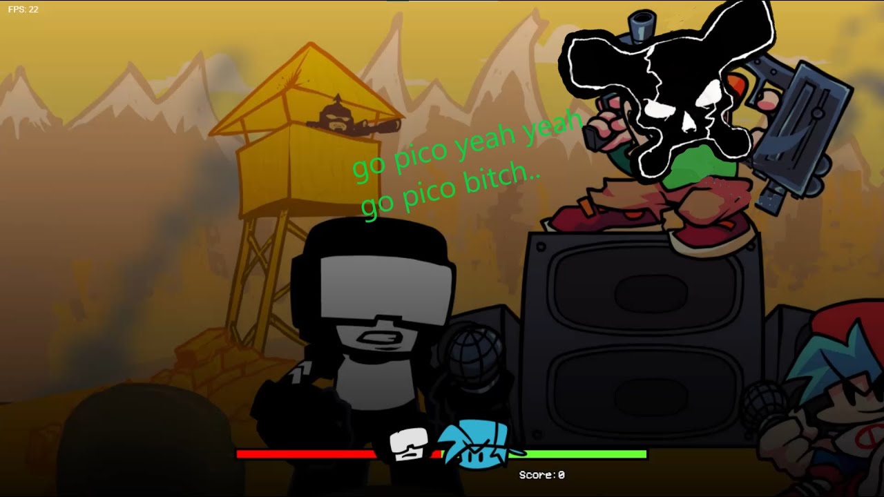 playing Friday night funkin week 7 while newgrounds is down - YouTube