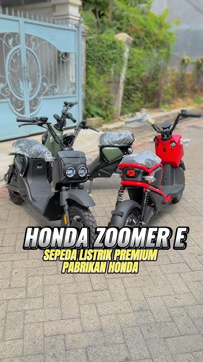 All New Honda Zoomer E Ready 3 Warna Red, Green, Black. Silahkan gais ...